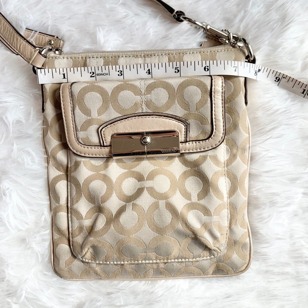 Coach Small Logo Crossbody Bag Ivory Cream - Gem